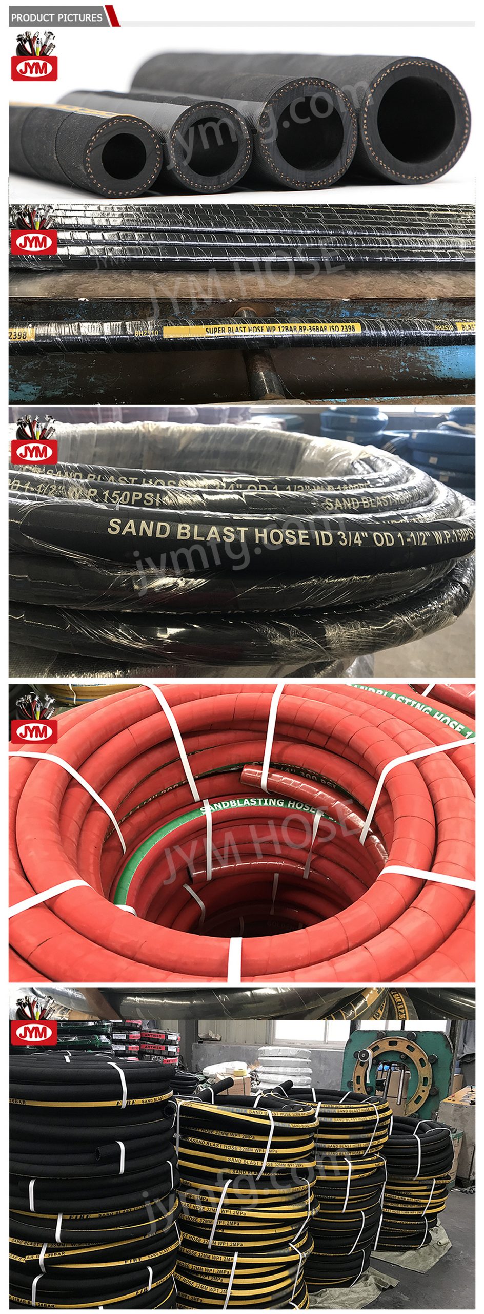 Super Blast Sand Blasting Hose 2-PLY & 4-PLY | JYM® Rubber Supply